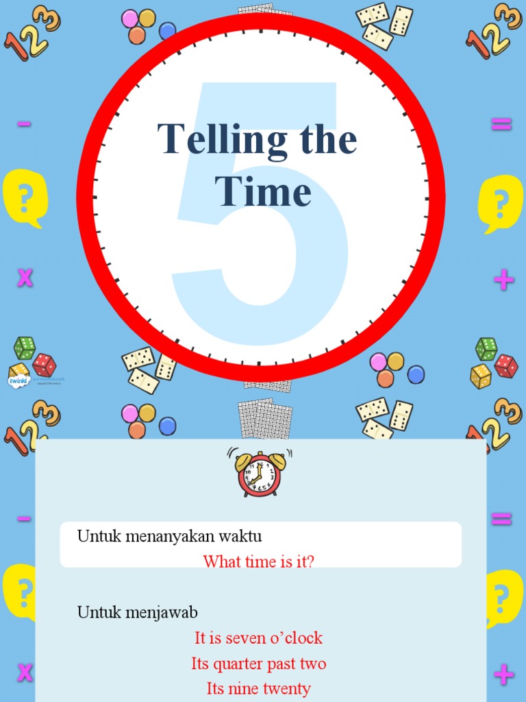 Telling The Time PowerPoint | PDF
