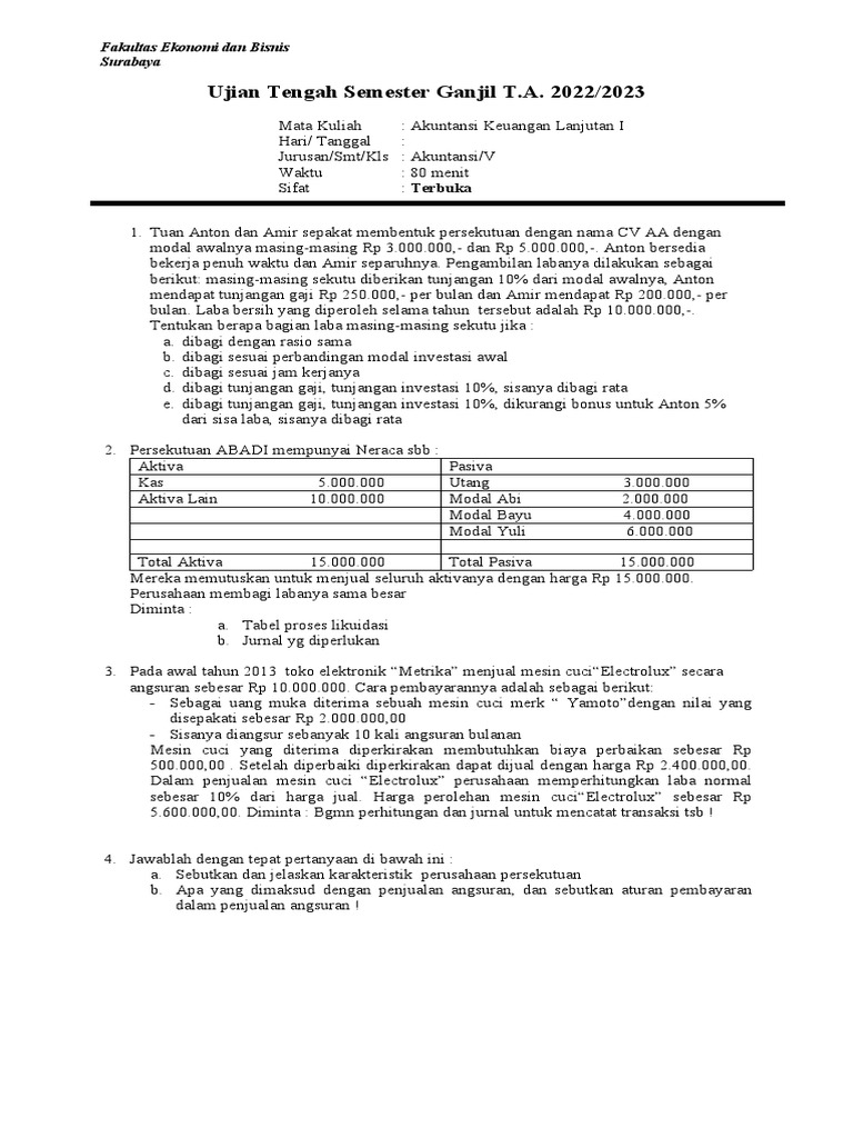 UTS - AKL - Alya Risky - 202011330011 | PDF