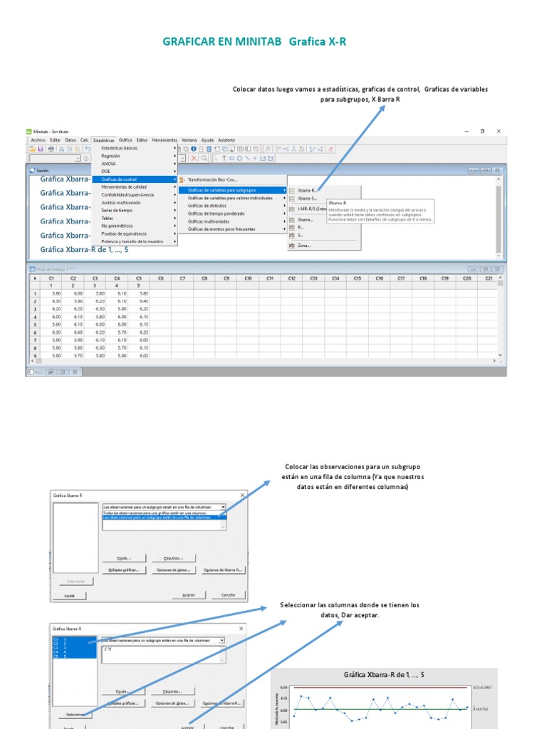 Grafica XR Minitab | PDF