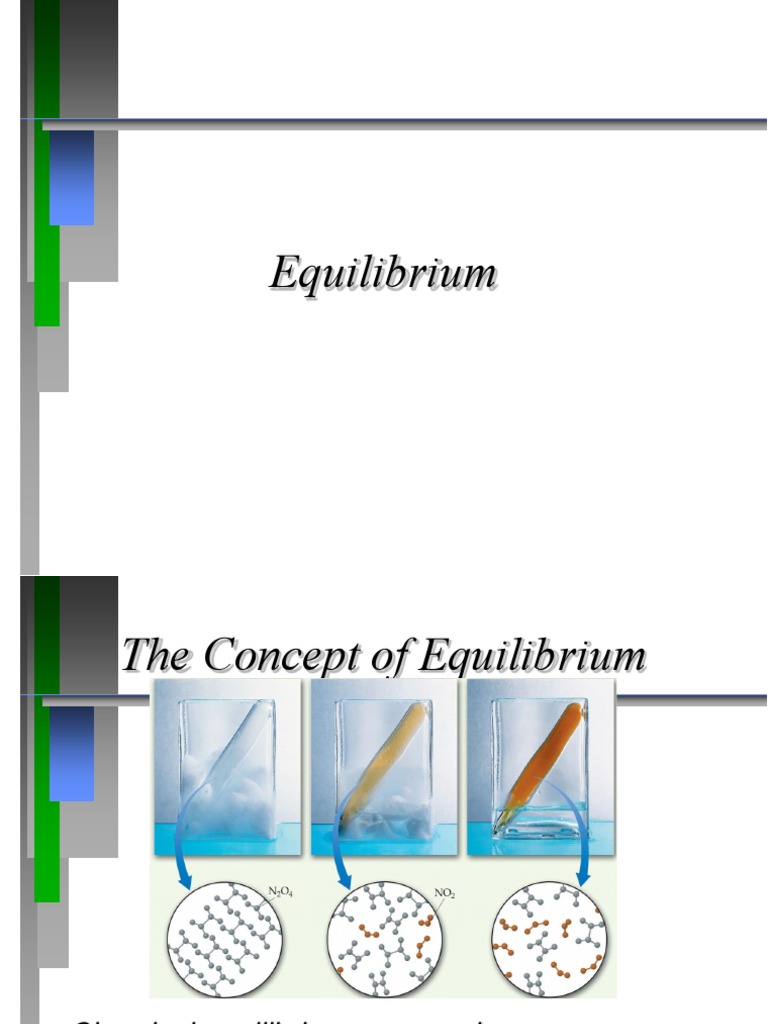 Chapter 8 Equilibrium | PDF | Reaction Rate | Chemical Reactions