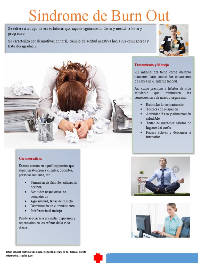 Flyer Burn Out Editable | PDF | Estrés (biología) | Burnout ocupacional