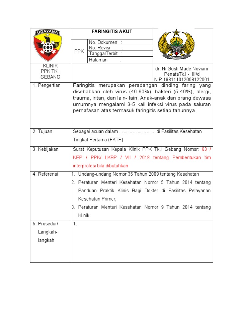 Faringitis Akut | PDF