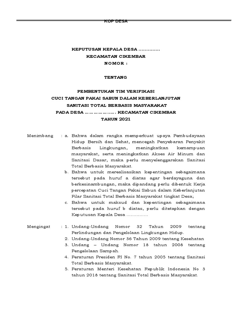 SK TIM Verifikasi CTPS 2022 | PDF