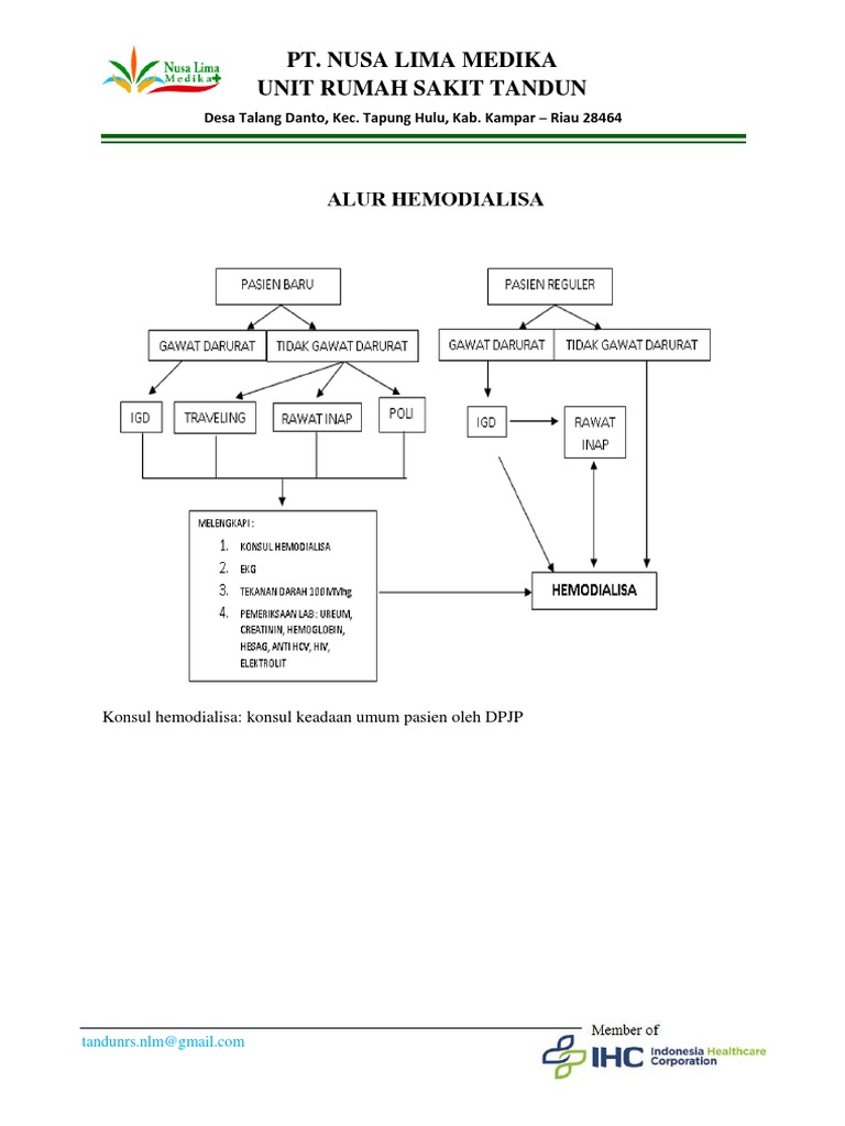 Alur Pasien HD | PDF