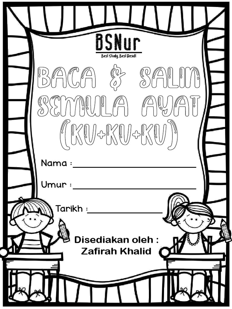 Latihan Salin Semula Ayat Prasekolah | PDF