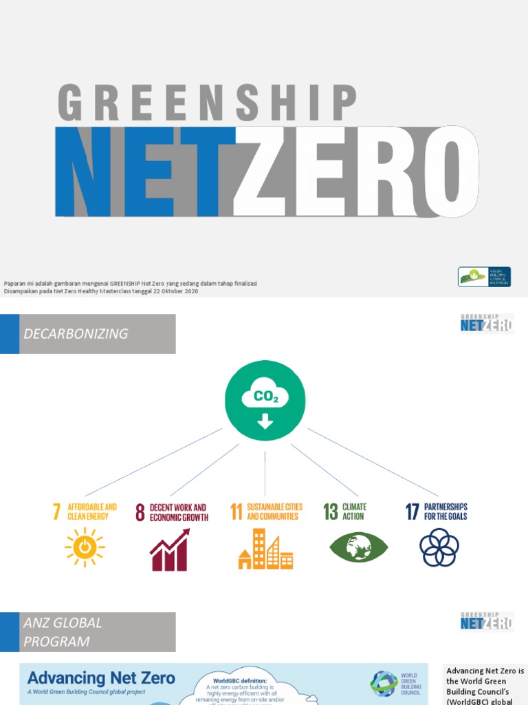 GREENSHIP Net Zero Certification Overview | PDF | Low Carbon Economy ...