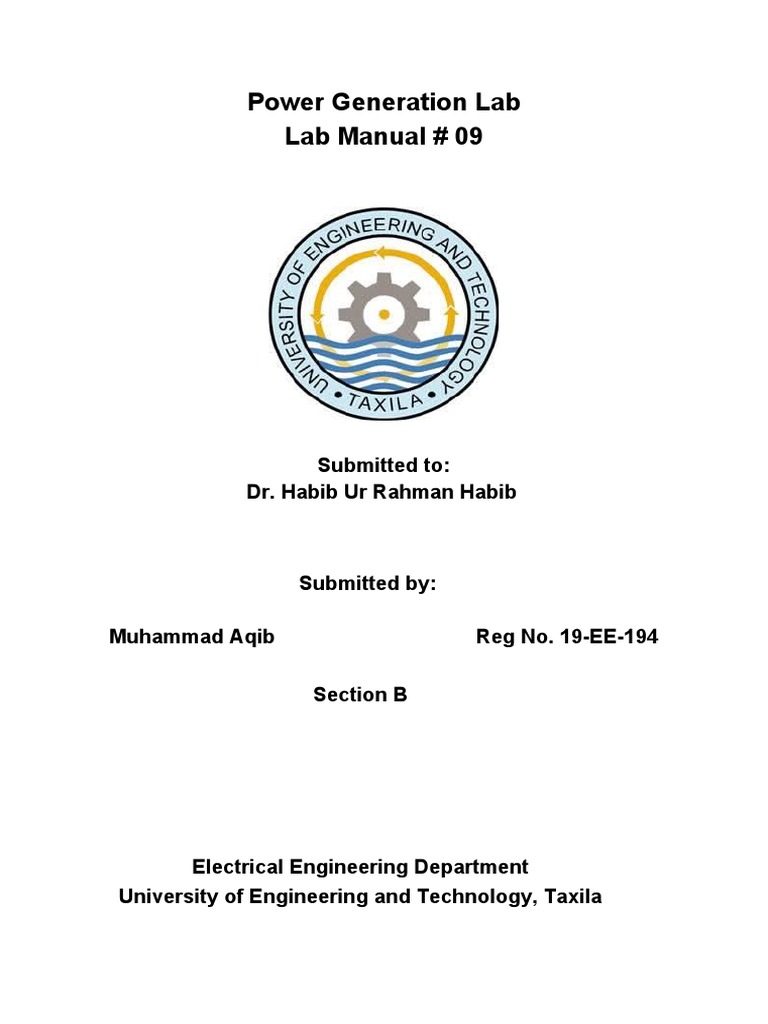 PG Lab 9-194 | PDF | Power (Physics) | Physical Quantities