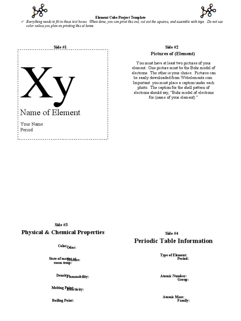 Element Cube Template-2 | PDF