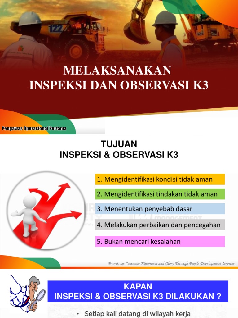 Melaksanakan Inspeksi & Observasi K3 - Ok | PDF