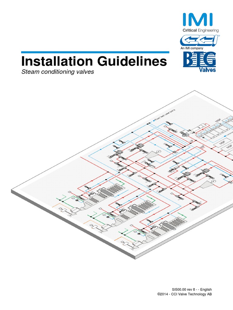 Installation Guidelines - Steam Conditioning Valves | PDF | Valve | Steam