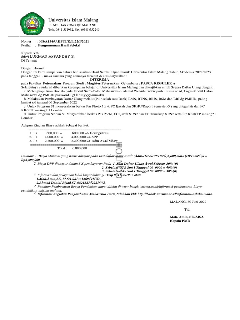 LUKMAN AFFANDHY S-Contoh | PDF