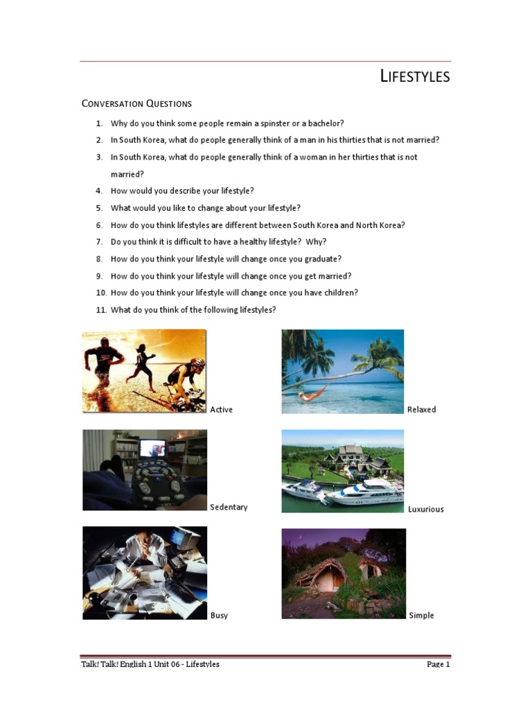 Unit 06 - Lifestyles | PDF