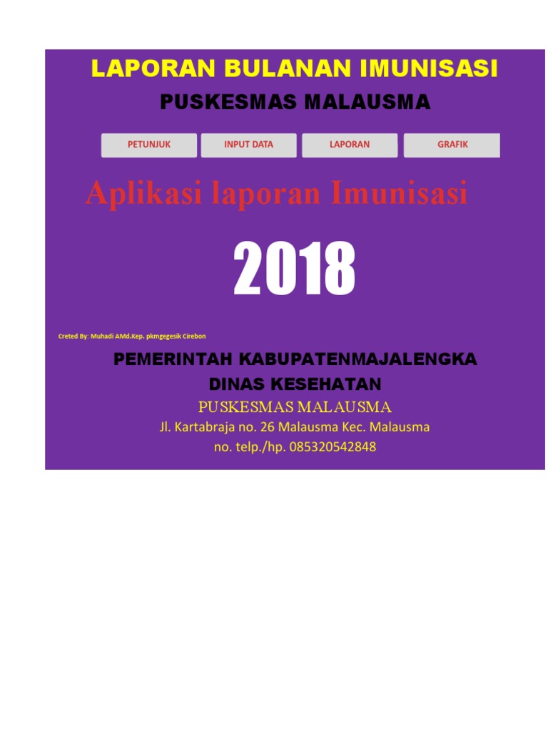 Master Laporan Imunisasi Desember | PDF