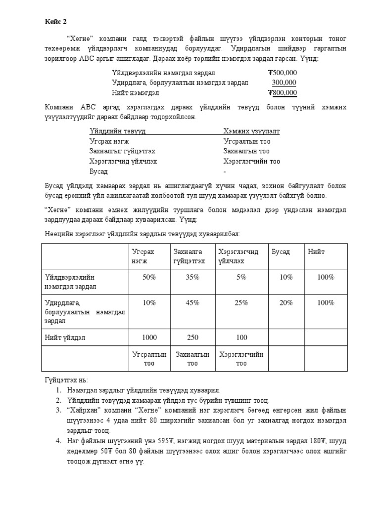 Case Study 2. Answer | PDF