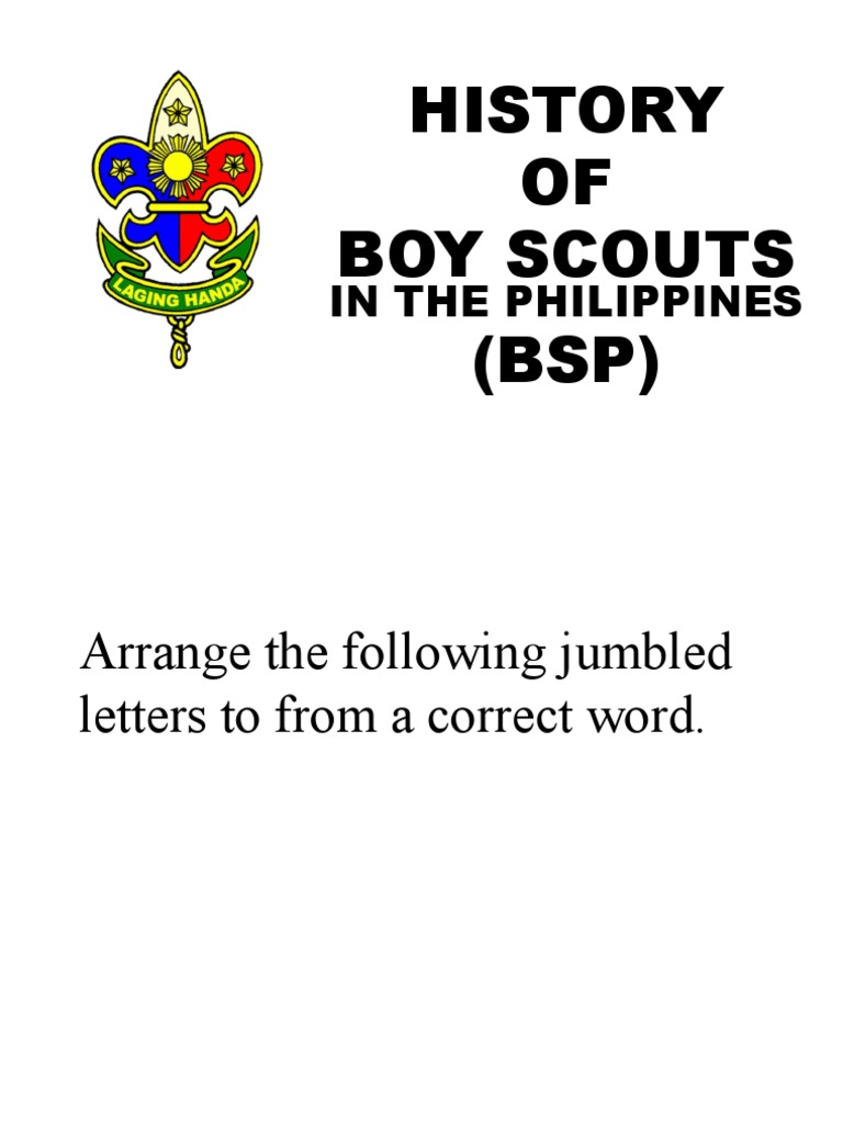 Boy Scout History | PDF | Scouting | Boy Scouts Of America