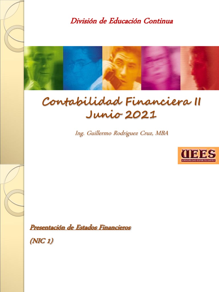 Contabilidad Financiera II - NIC 1 | PDF | Contabilidad | Estado financiero