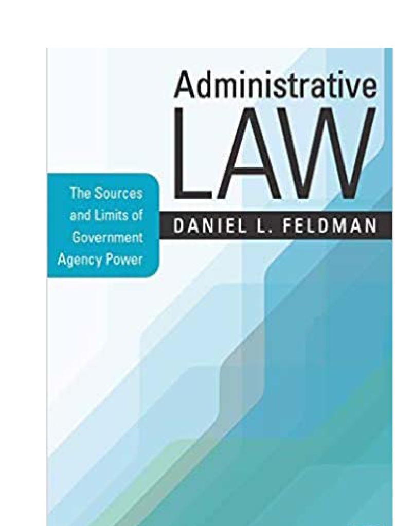 Feldman Textbook | PDF | Administrative Law | United States Congress