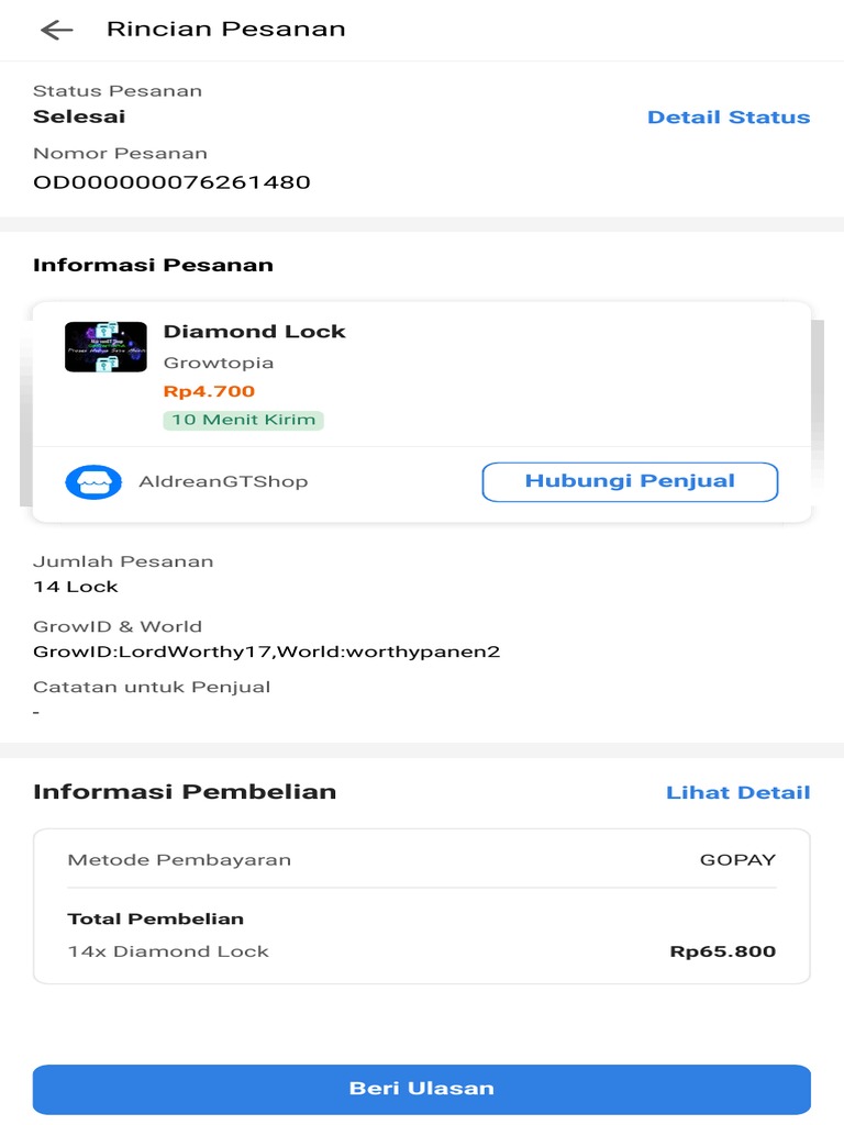 Riwayat Pembelian Itemku | PDF