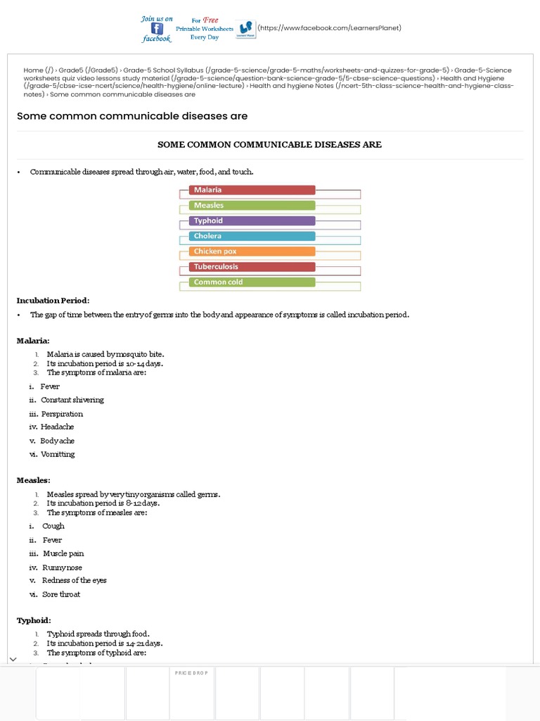 Health and Hygiene Science Chapter Notes For 5th Class | PDF
