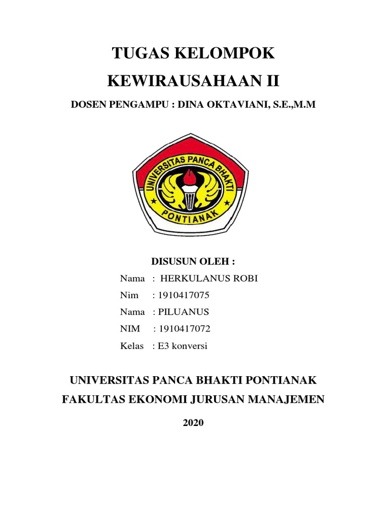Contoh Tugas Kewirausahaan Ii | PDF