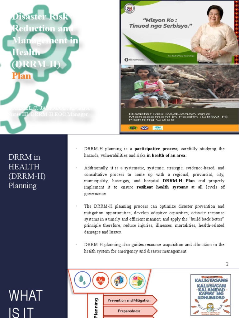 DRRM-H Plan Overview To Ldrrmo | PDF | Emergency Management | Risk