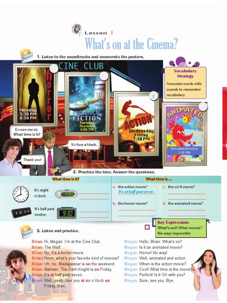 What's On at the Cinema: A Lesson on Movie Schedules, Genres, and Times ...