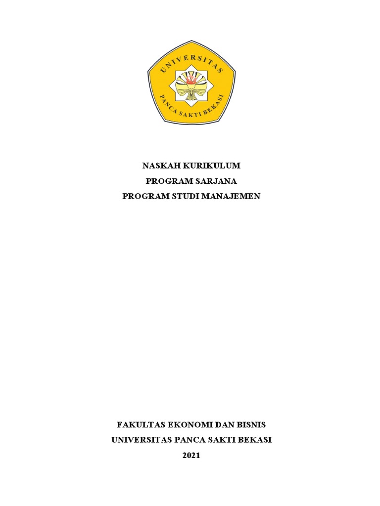 Template Kurikulum Prodi Lengkap | PDF