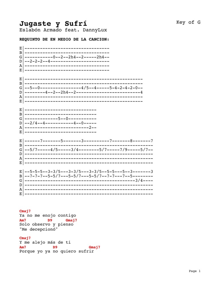 Jugaste y Sufrí | PDF