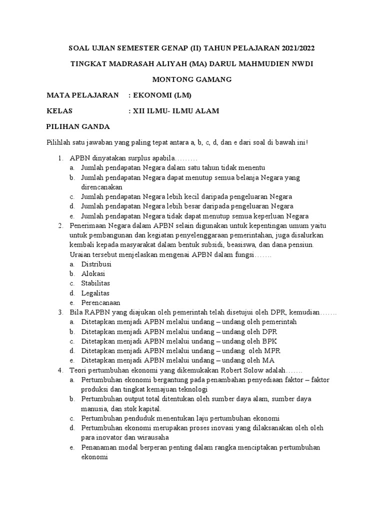 Soal Um Ipa Dan Bahasa | PDF