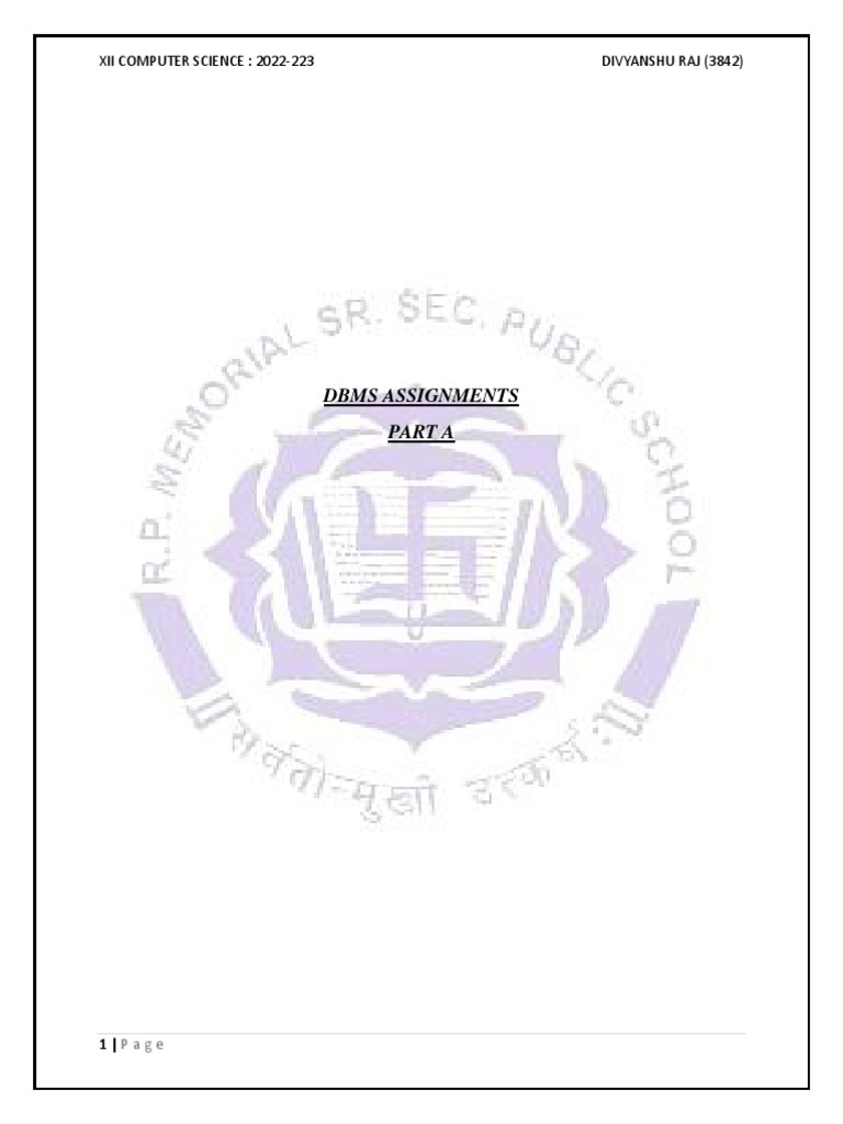 Cs Project | PDF | Databases | String (Computer Science) Cs Project | PDF | Databases | String (Computer Science)
