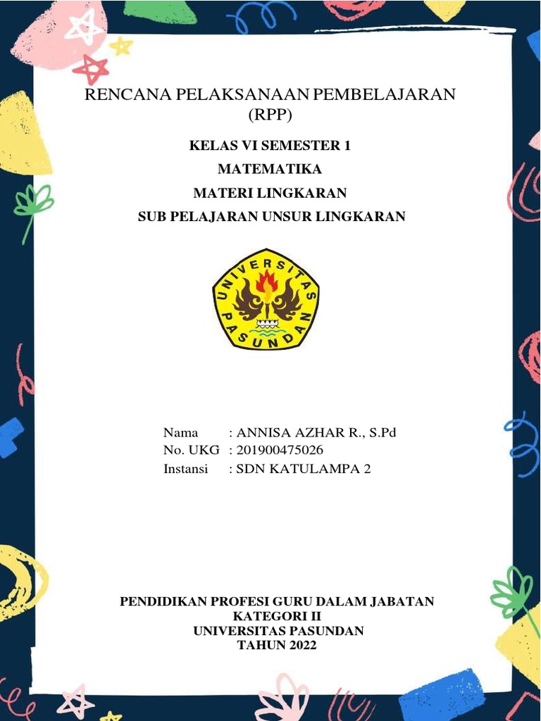 Perangkat Pembelajaran PPL 2 - Annisa Azhar Riyadi | PDF