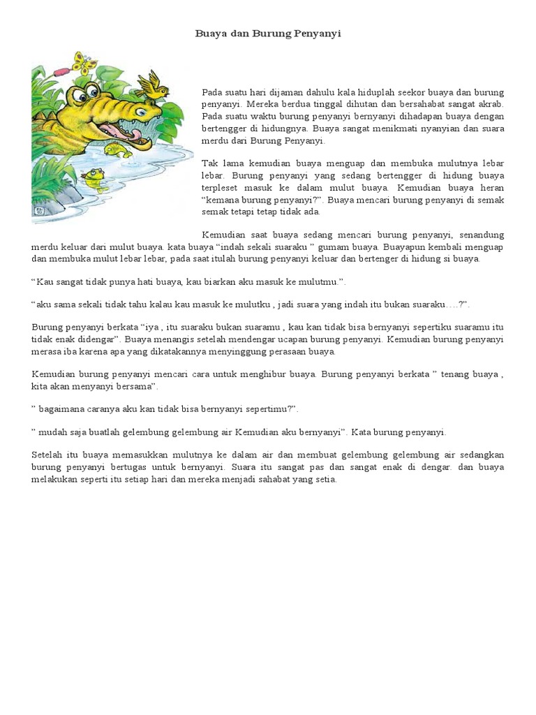 Contoh Fabel 2 | PDF