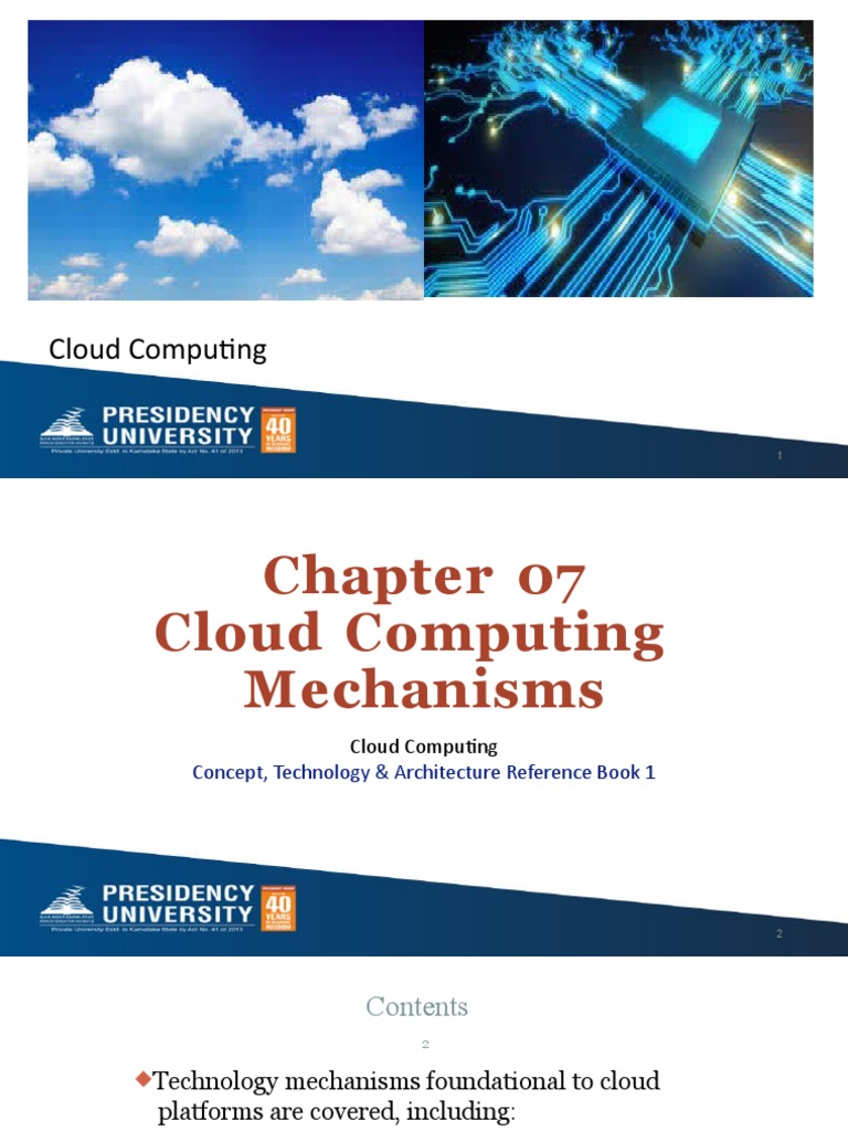 Cloud Computing Mechanisms Guide | PDF | Cloud Computing | Computer Network