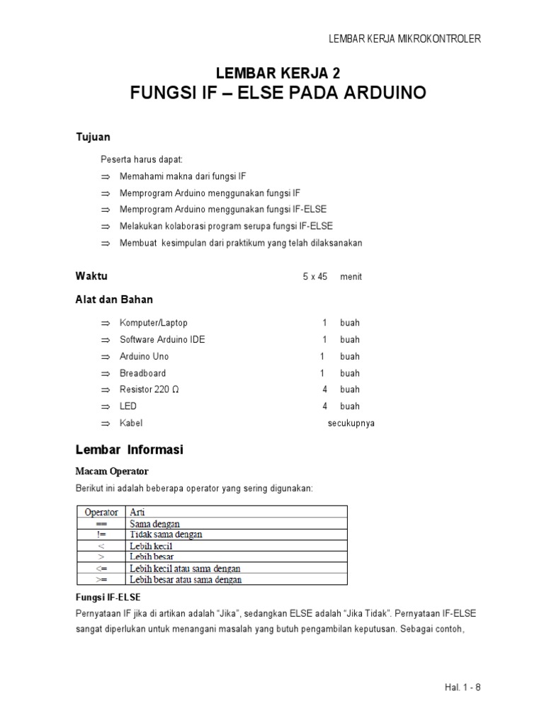 Lembar Kerja 2 Fungsi If Else 3 Dafa Sultan A | PDF