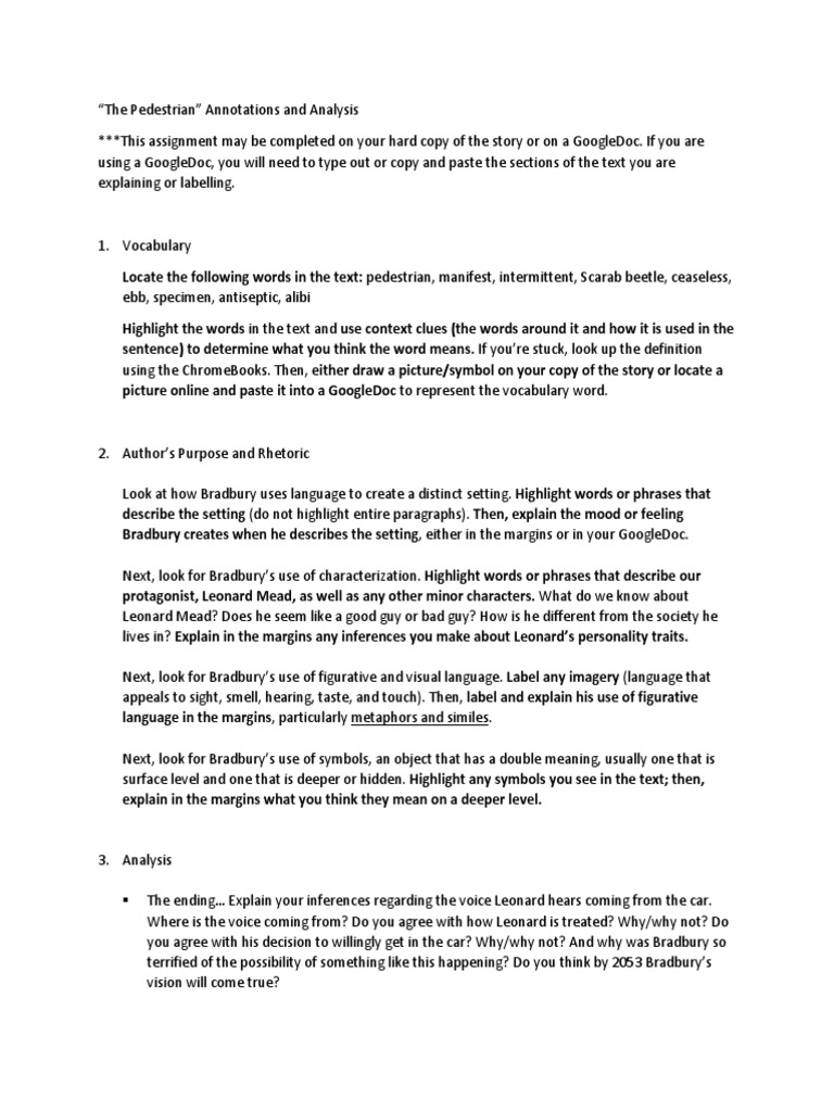 The Pedestrian Annotations | PDF | Human Communication | Cognitive Science
