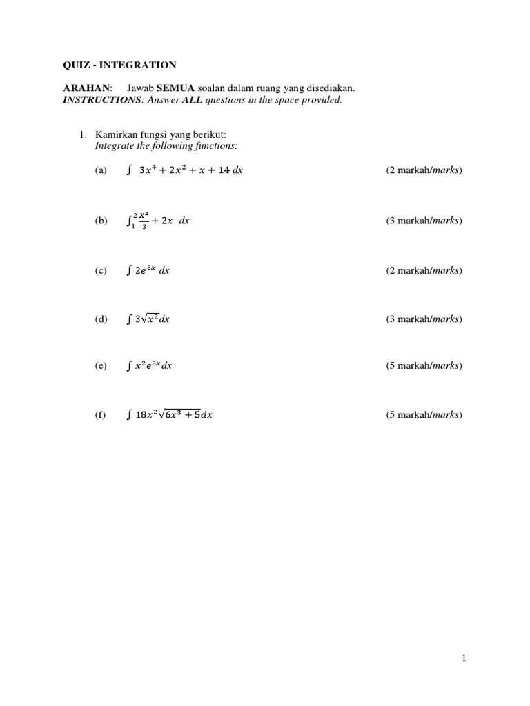 Quiz Integration | PDF