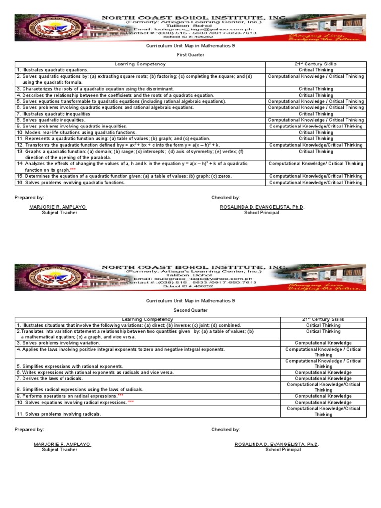 21st Century Skills Math 9 | PDF | Quadratic Equation | Trigonometric ...