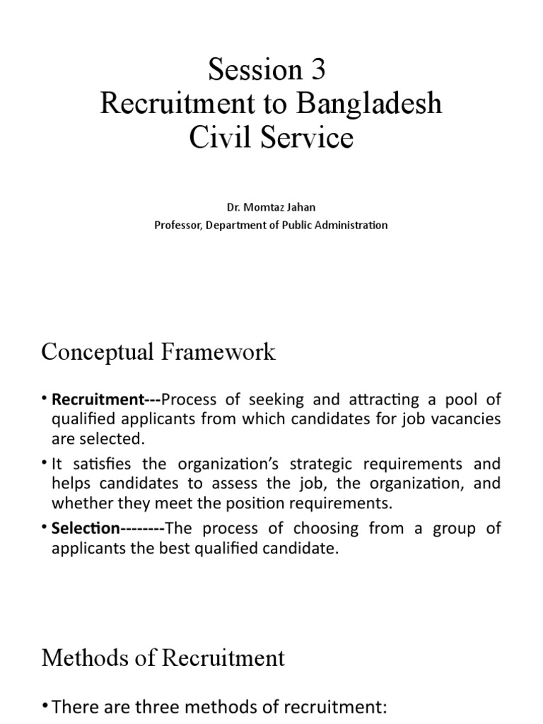 Session 3 | PDF | Recruitment | Civil Service