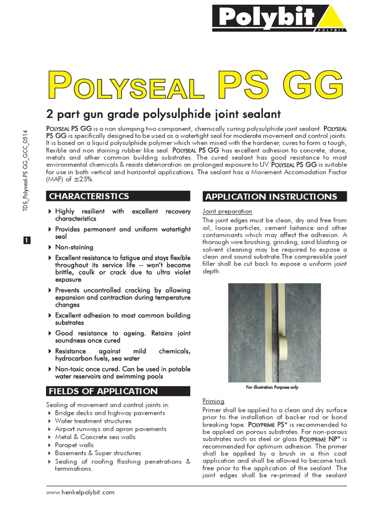 Polyseal PS GG | PDF | Chemical Substances | Building Materials