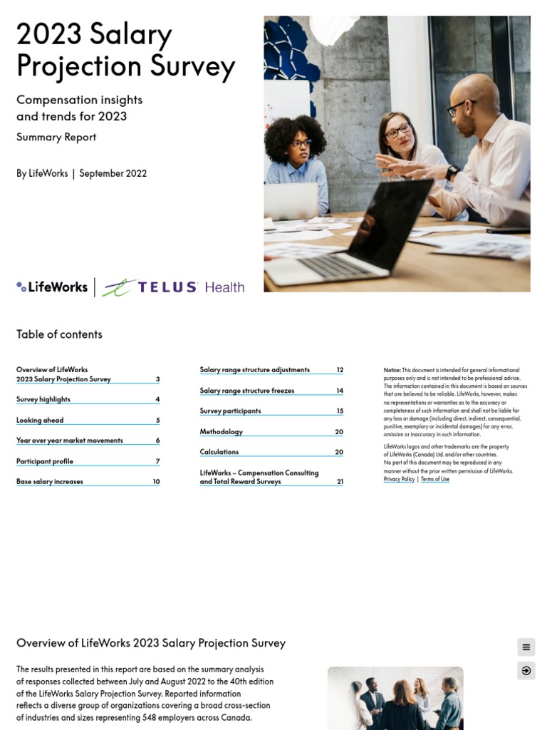 Canada 2022 - Salary Projection | PDF | Salary | Canada