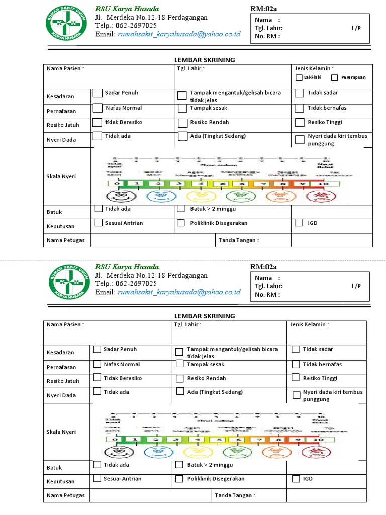 Form Skrining New | PDF