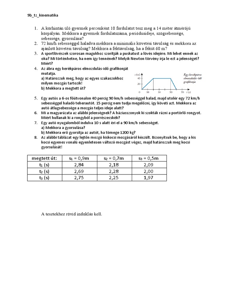 9b Kinematika Doga | PDF