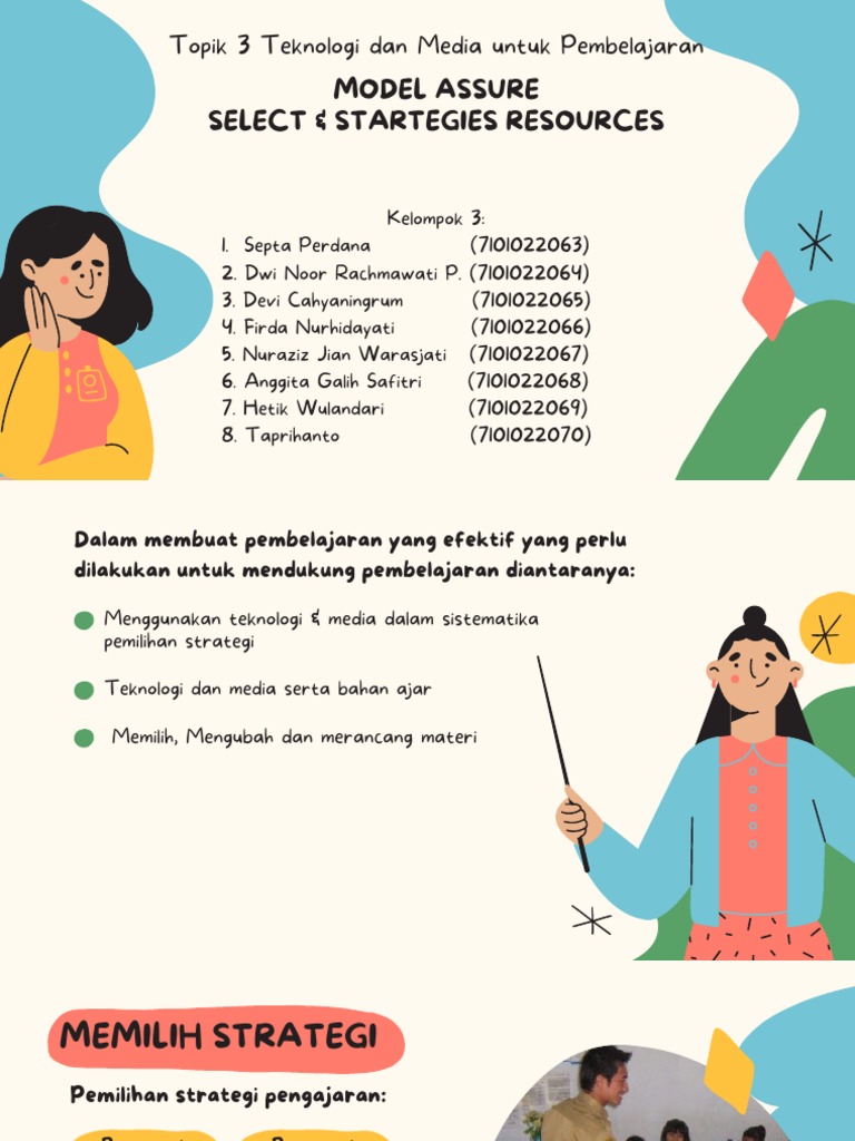 Kelompok 3 - Ruang Kolaborasi - Model ASSURE (Select & Strategies Resources) - Teknologi Baru ...