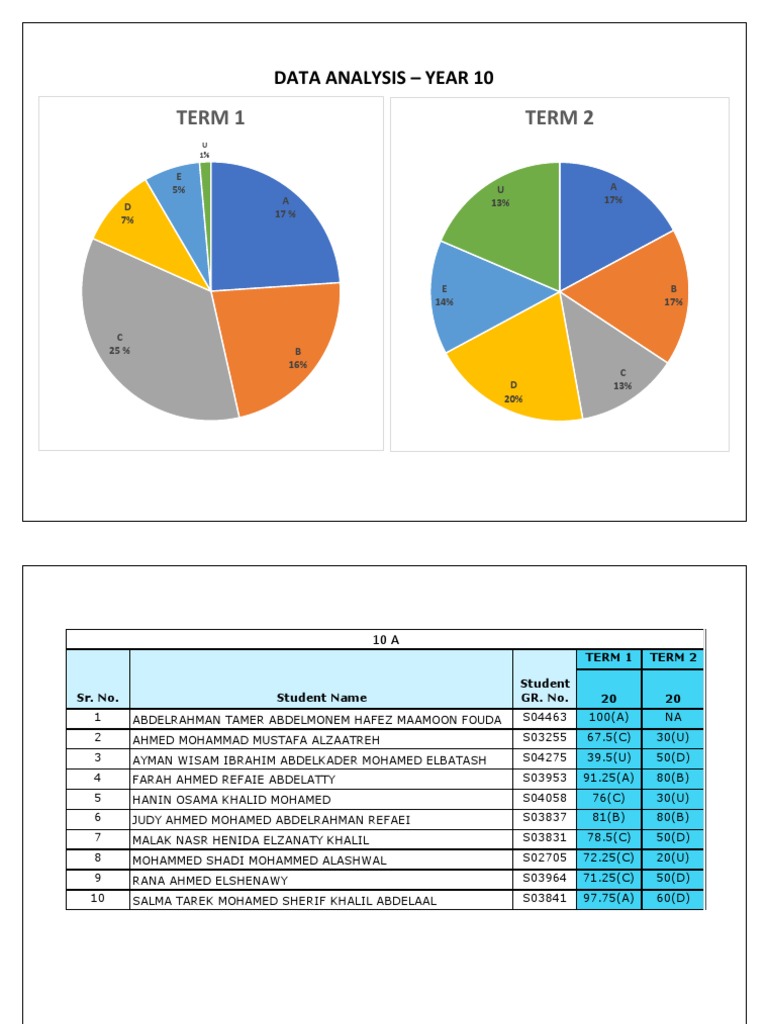 Data Analysis - Y10 | PDF