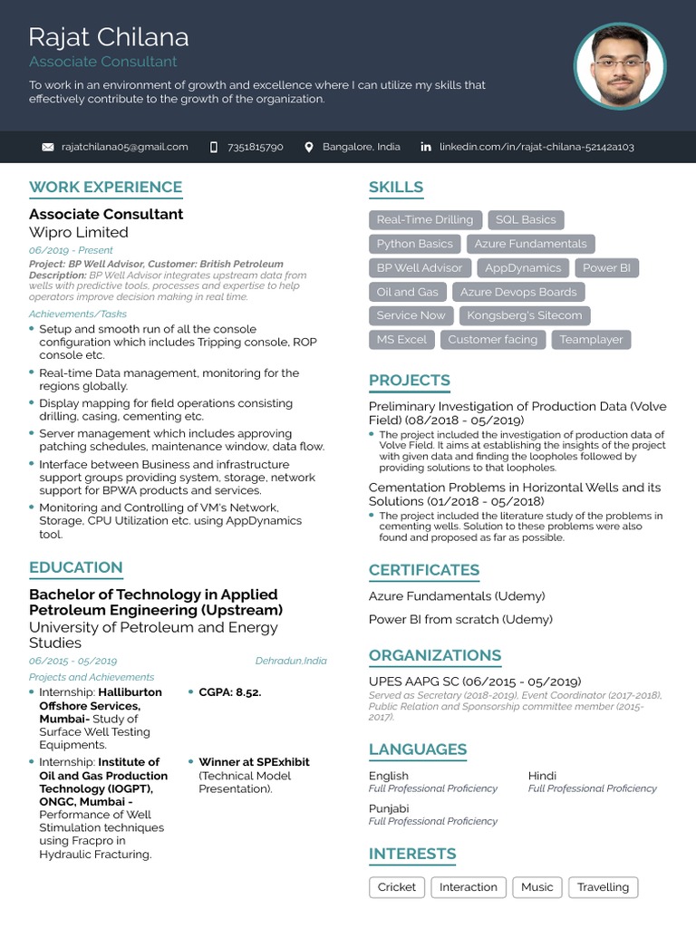 Rajat Chilana - Resume | PDF | Bp | Real Time Computing