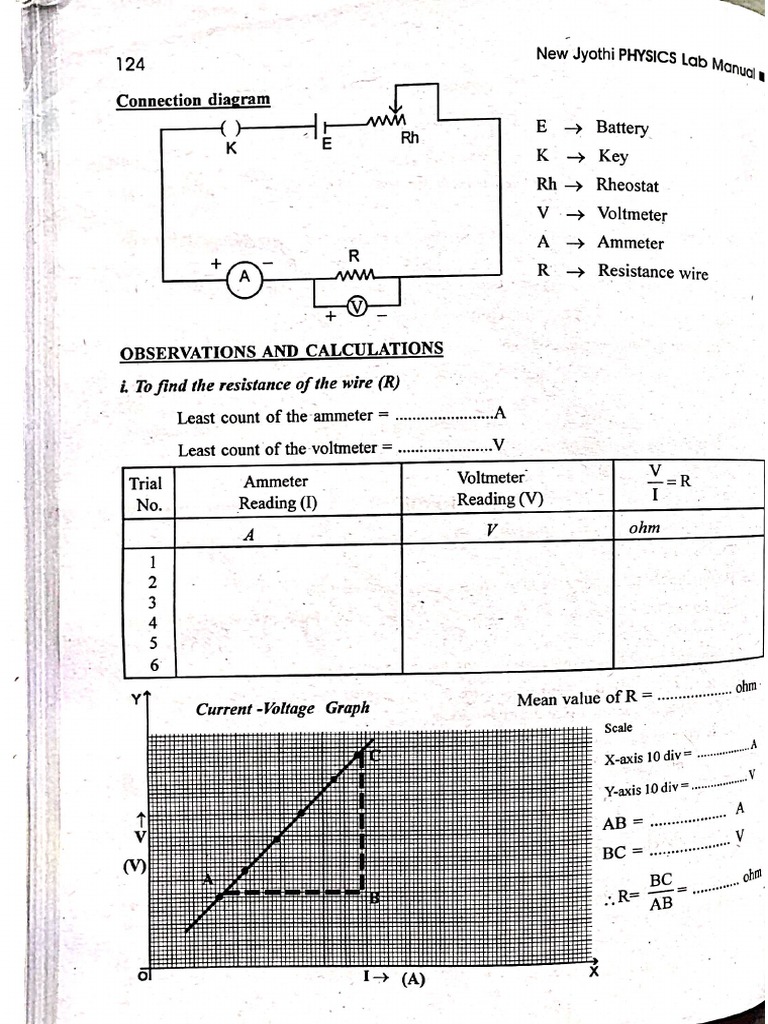 Physics Lab Mannual 12 | PDF