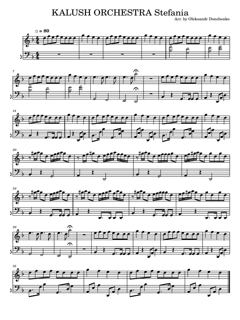 KALUSH ORCHESTRA Stefania | PDF