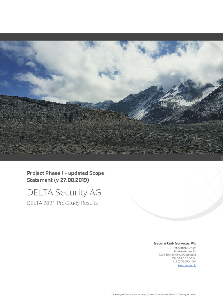 DELTA DR 2021 - Phase 1 Scope Statement (Updated 27082019) | Download ...