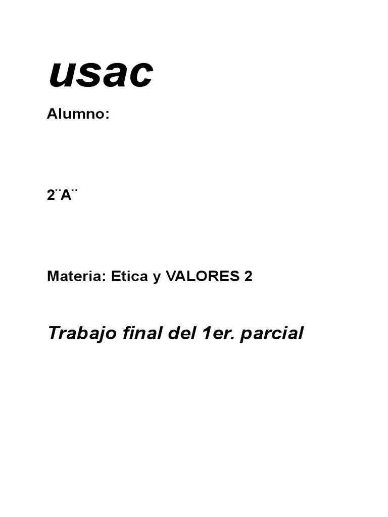 Trabajo Final Del 1er. Parcial - Eduardo Villanueva | PDF | Bioética ...