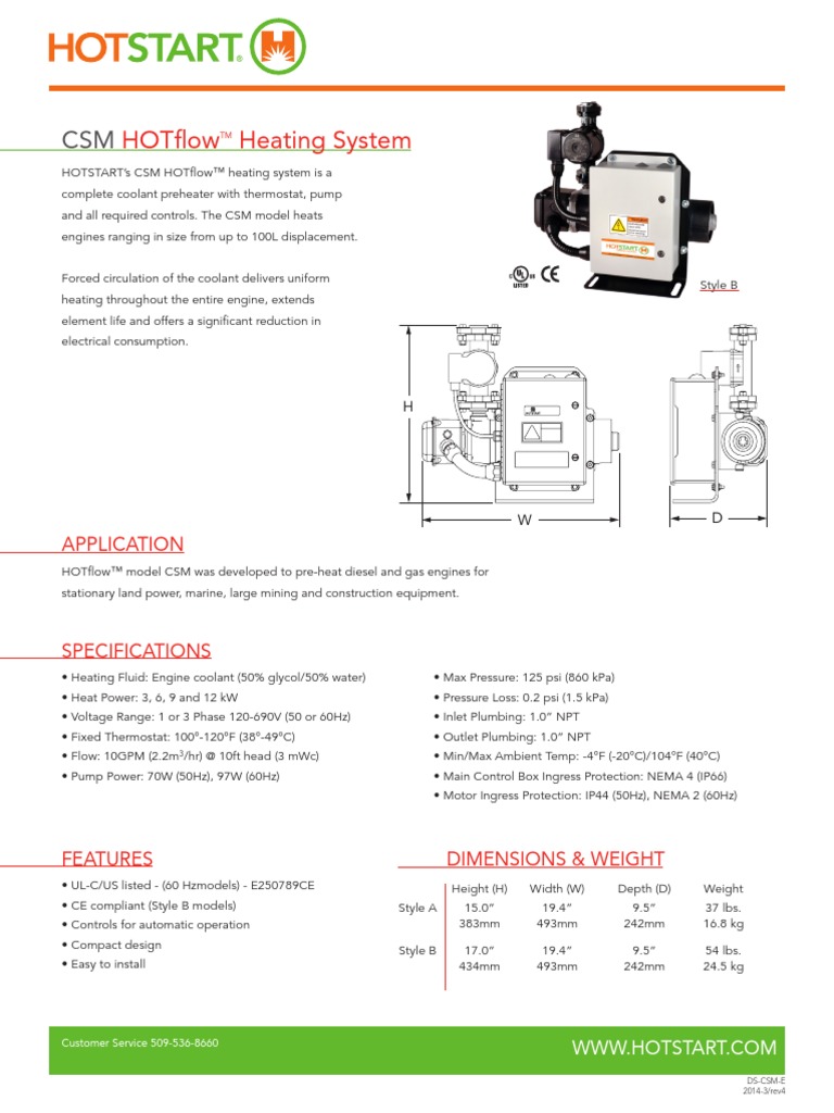 Data Sheet CSM DS CSM E | PDF | Engines | Thermostat